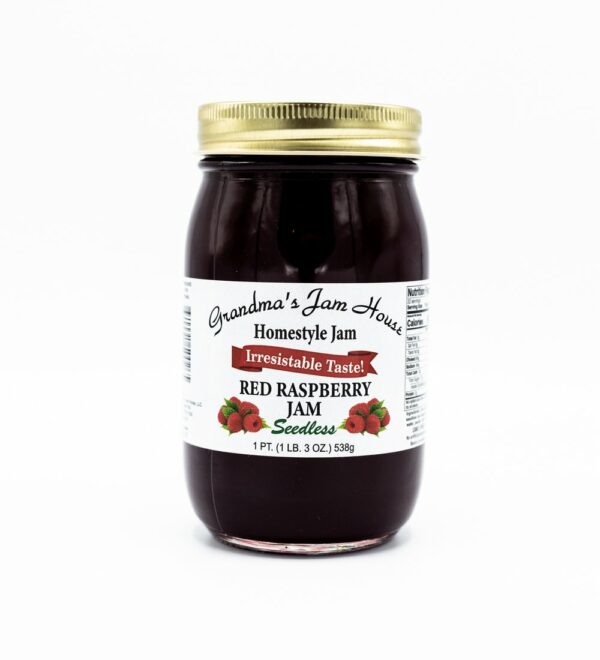 Red Raspberry Seedless Jam - Grandma's Jam House
