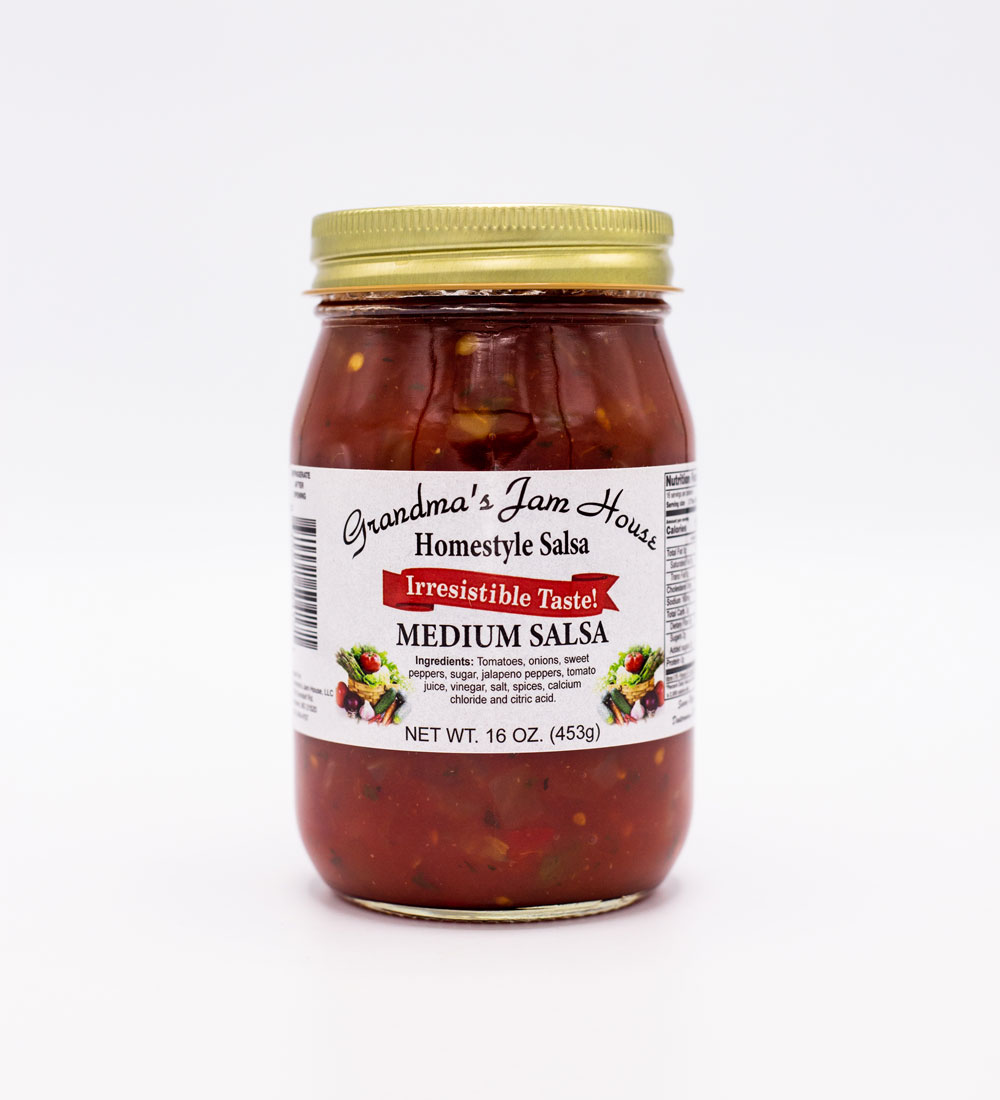 Salsa - Medium 16 oz. - Grandma's Jam House
