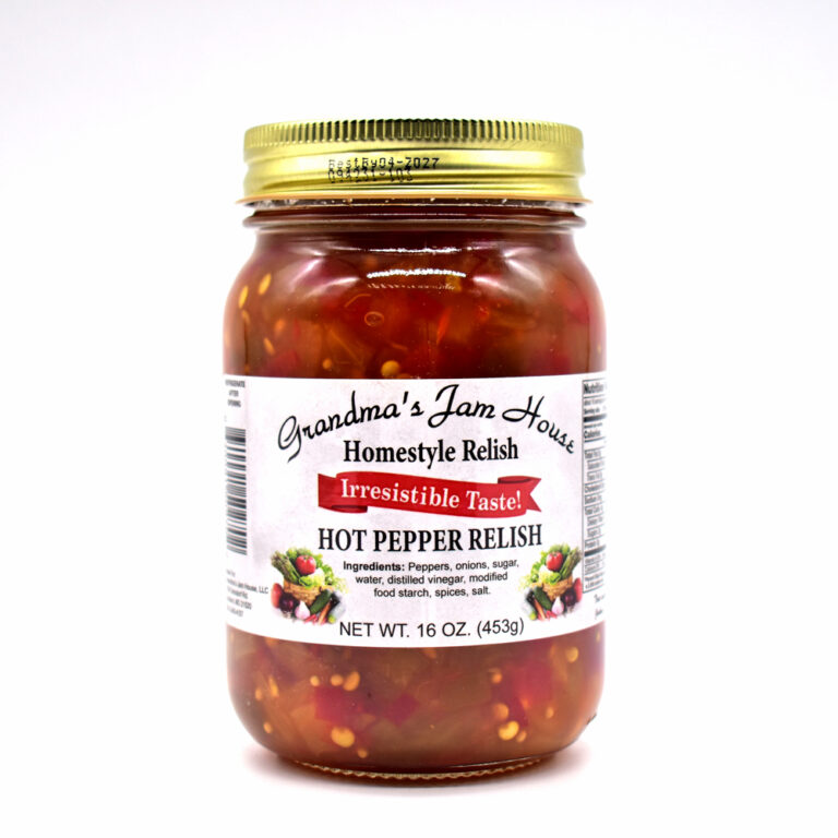 Hot Pepper Relish 16 oz. - Grandma's Jam House
